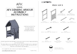 AFK Cottage Arbour Sage & Cream - Cowell's Garden Centre | Woolsington