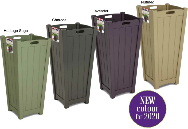 AFK Marketing | Tall dutch painted planters solid wood garden furniture