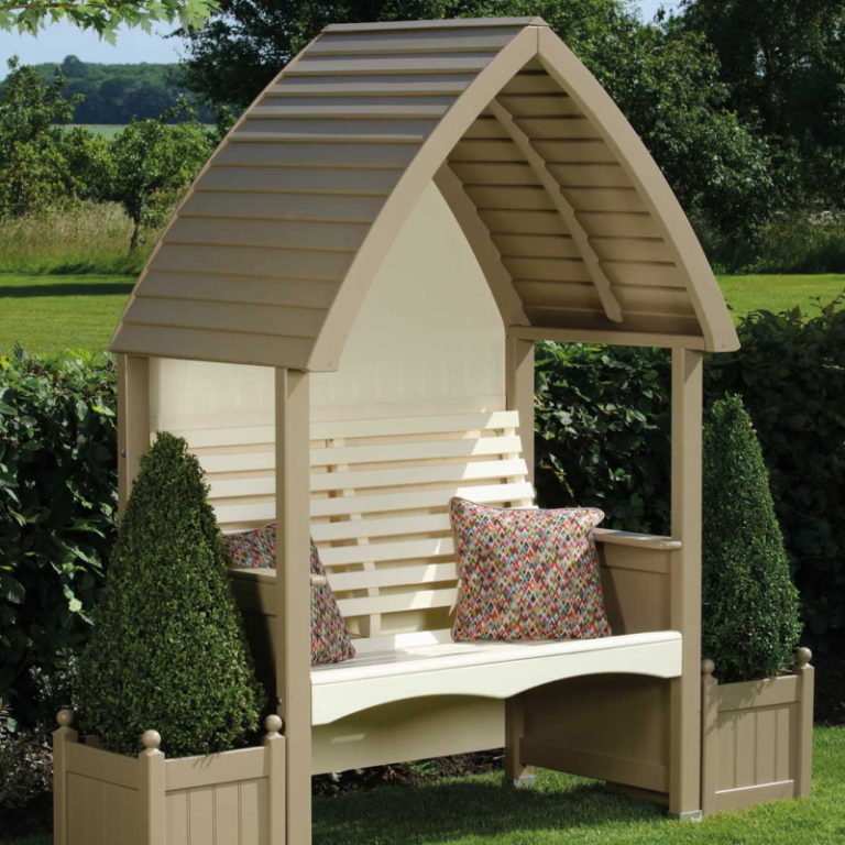Cottage Arbour - Nutmeg & Cream - Painted - AFK Marketing